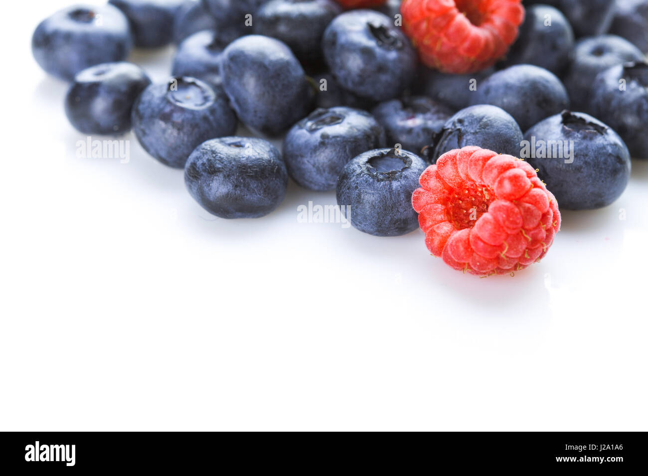 Raspberry and blueberry Closeup Stock Photo - Alamy