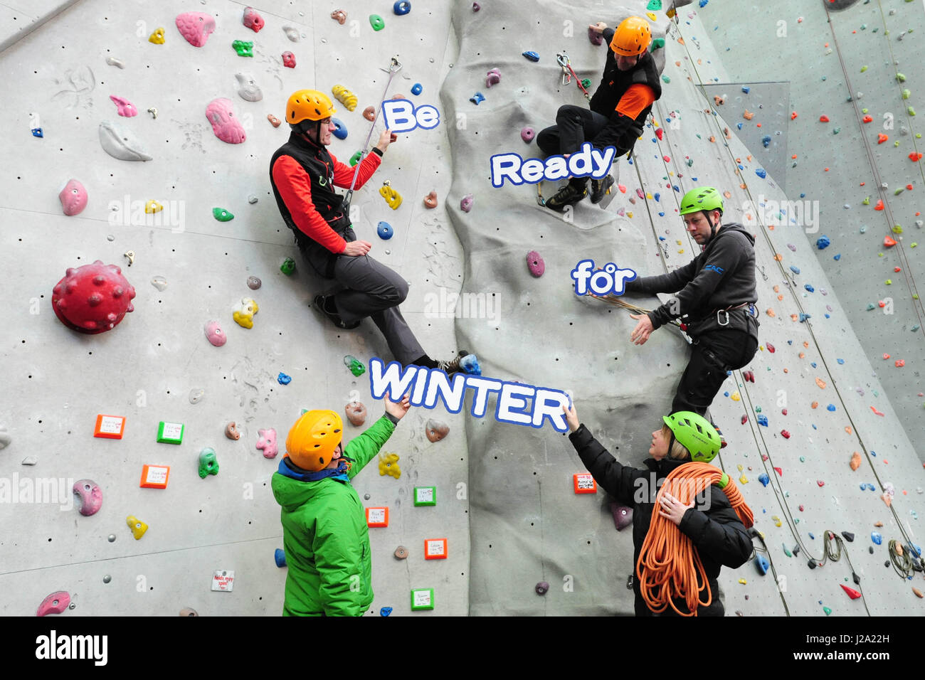 Scottish Minister for Sport Shona Robison (Bottom R) and Mark Diggins ...