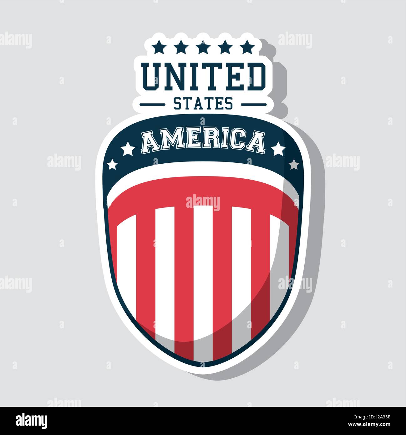 USA flag united states america shield icon Stock Vector Image & Art - Alamy