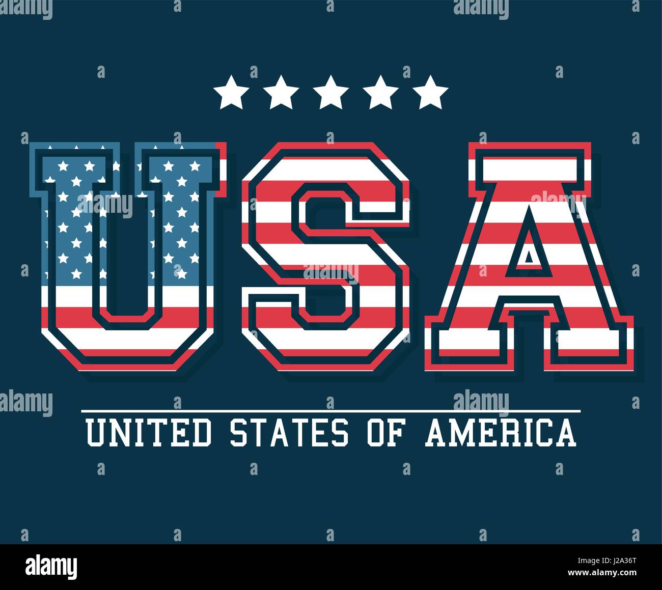 Usa lettering hi-res stock photography and images - Alamy