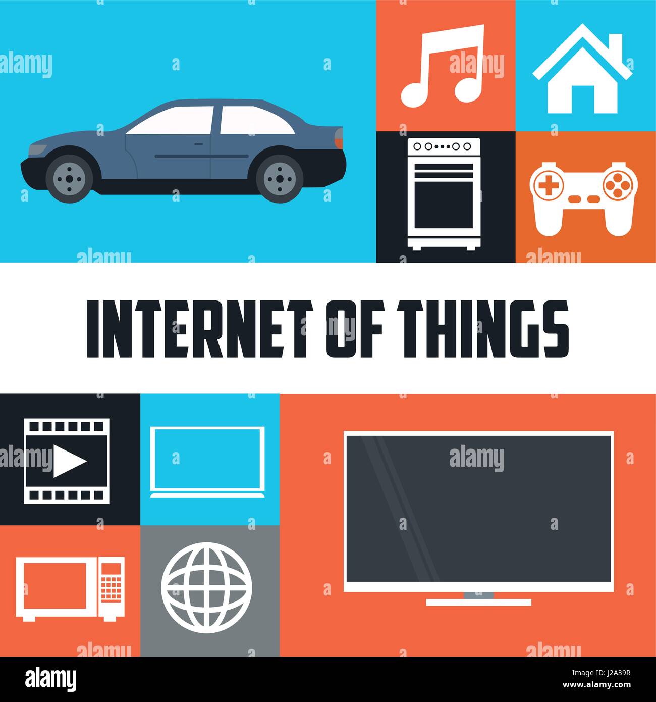 internet of things technology communication smart Stock Vector Image ...