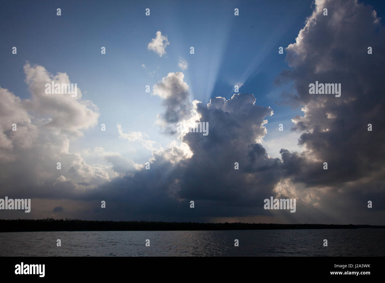 Shela River in the Sundarbans, a UNESCO World Heritage Site and a ...