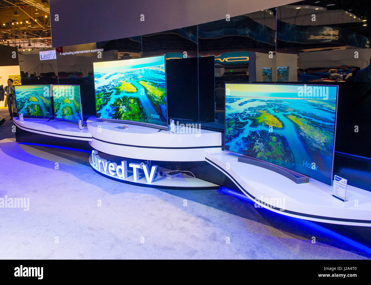 The Haier booth at the CES show held in Las Vegas Stock Photo - Alamy