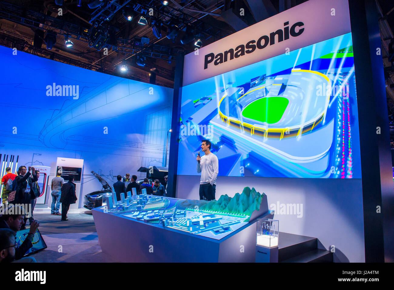 The Panasonic booth at the CES show in Las Vegas Stock Photo - Alamy