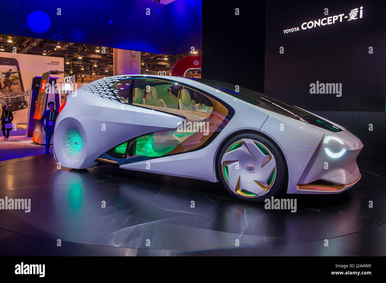 Toyota Concept car at the CES Show in Las Vegas Stock Photo - Alamy