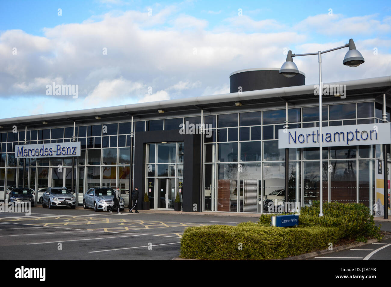 Mercedes Benz Riverside Northampton Stock Photo - Alamy