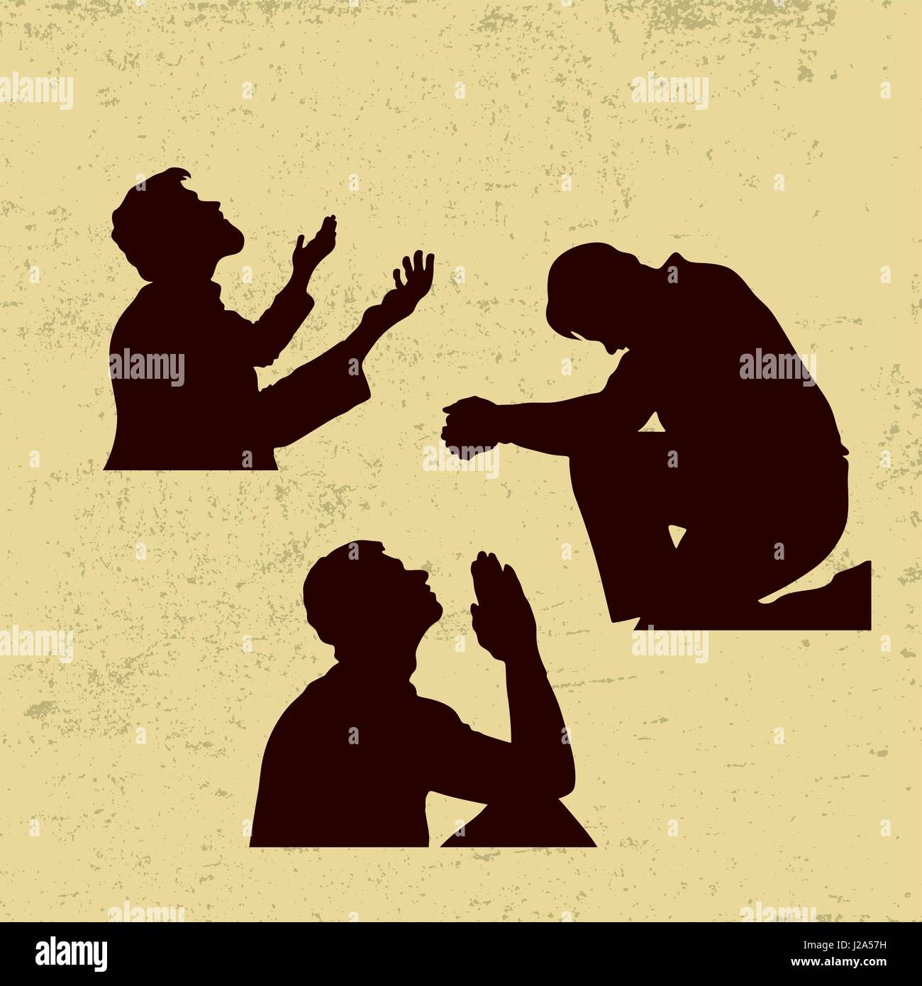 Man praying biblical Stock Vector Images - Alamy