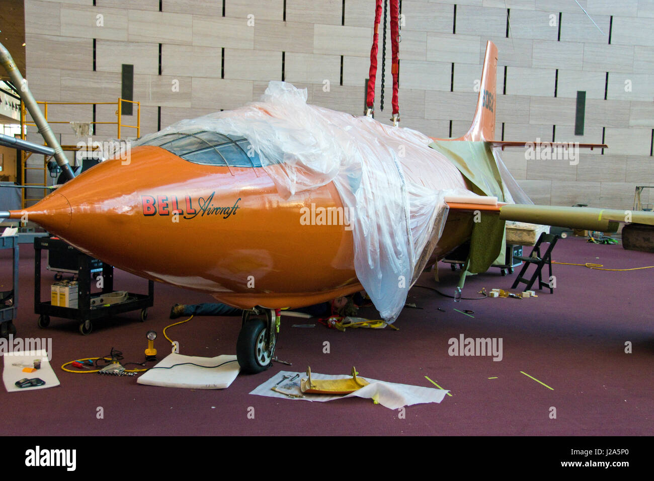 The Bell X-1, the first supersonic aircraft, on the National Air and ...