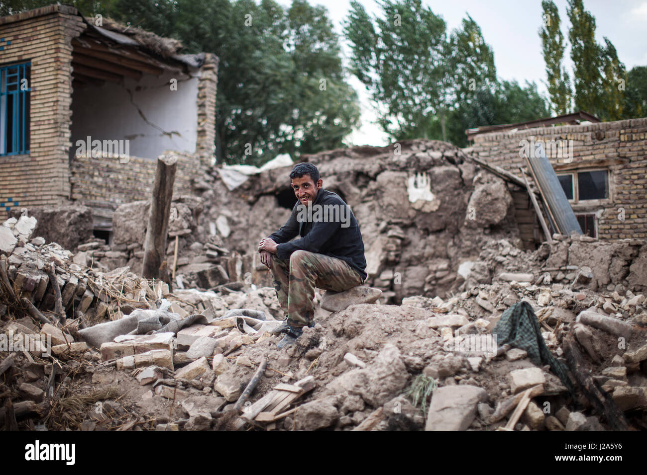 This is after one week earthquake in Tabriz province , varzaghan city ...
