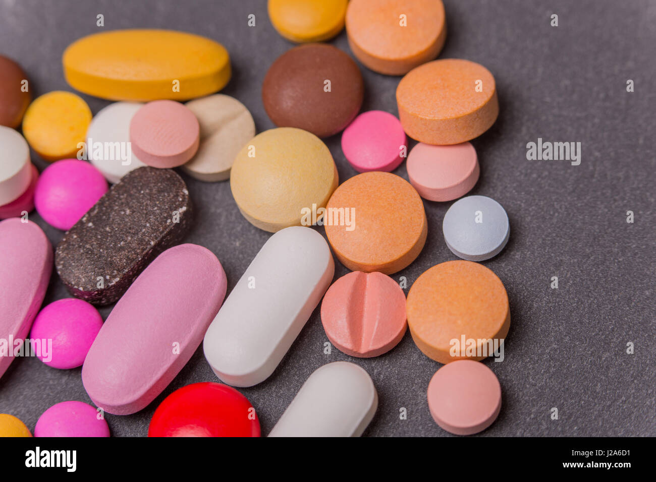 different Tablets pills capsule heap mix therapy drugs Stock Photo - Alamy