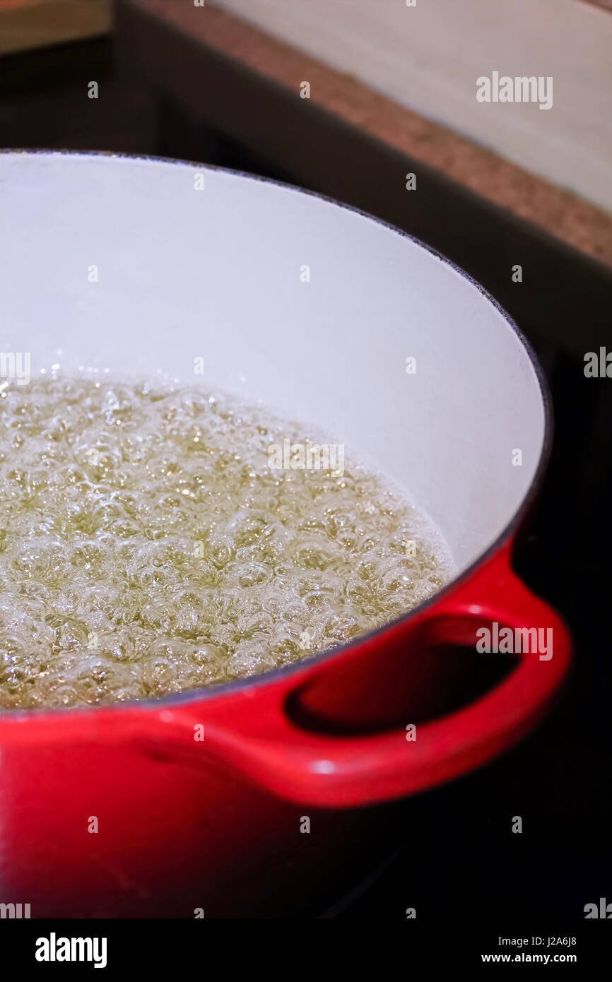 Macro of a pot of boiling sugar candy Stock Photo - Alamy