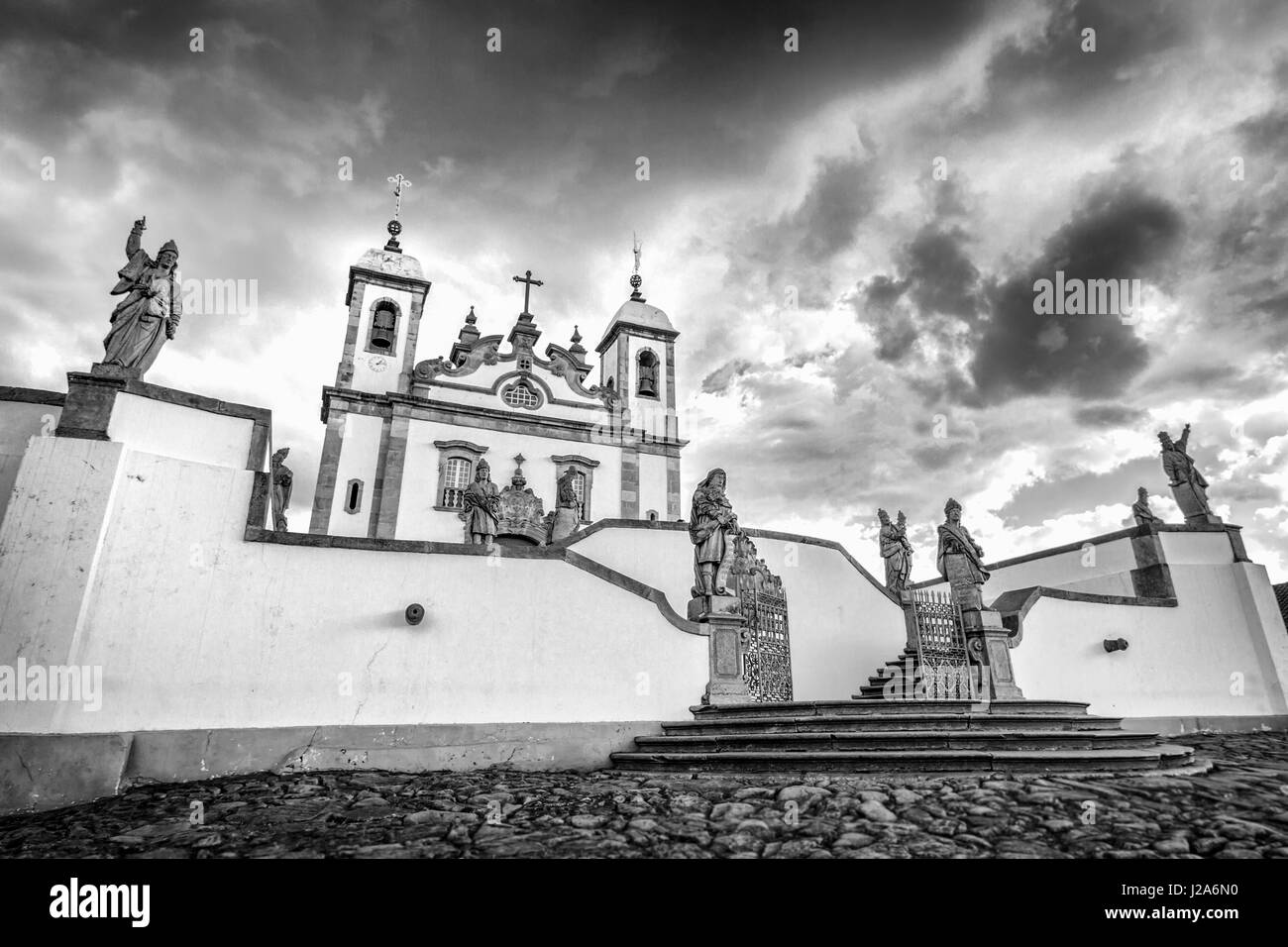 Prophets at the Basilica do Bom Jesus de Matosinhos in Congonhas, Minas ...