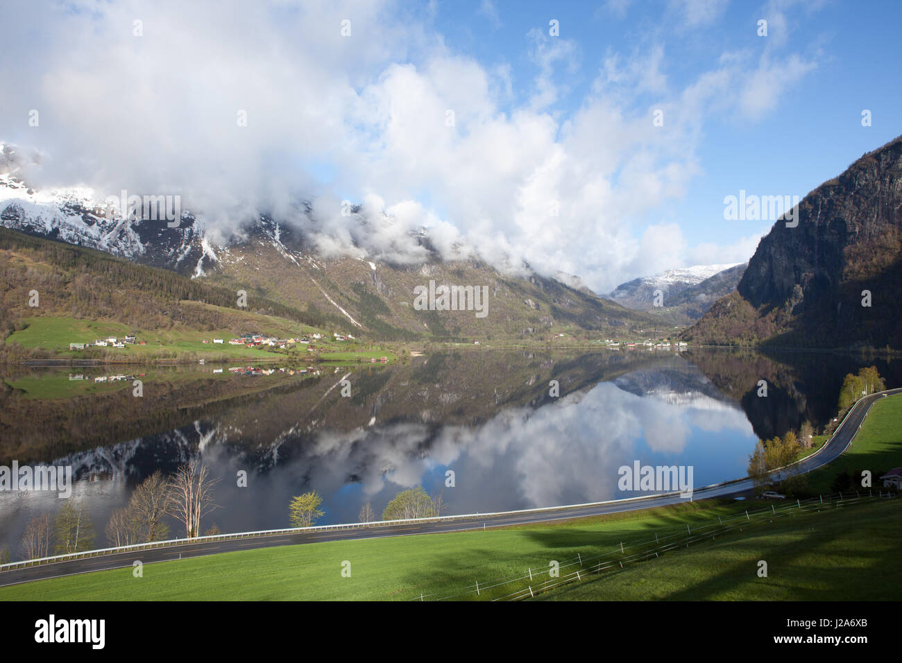 Early spring in a small rural area in western Norway Stock Photo - Alamy