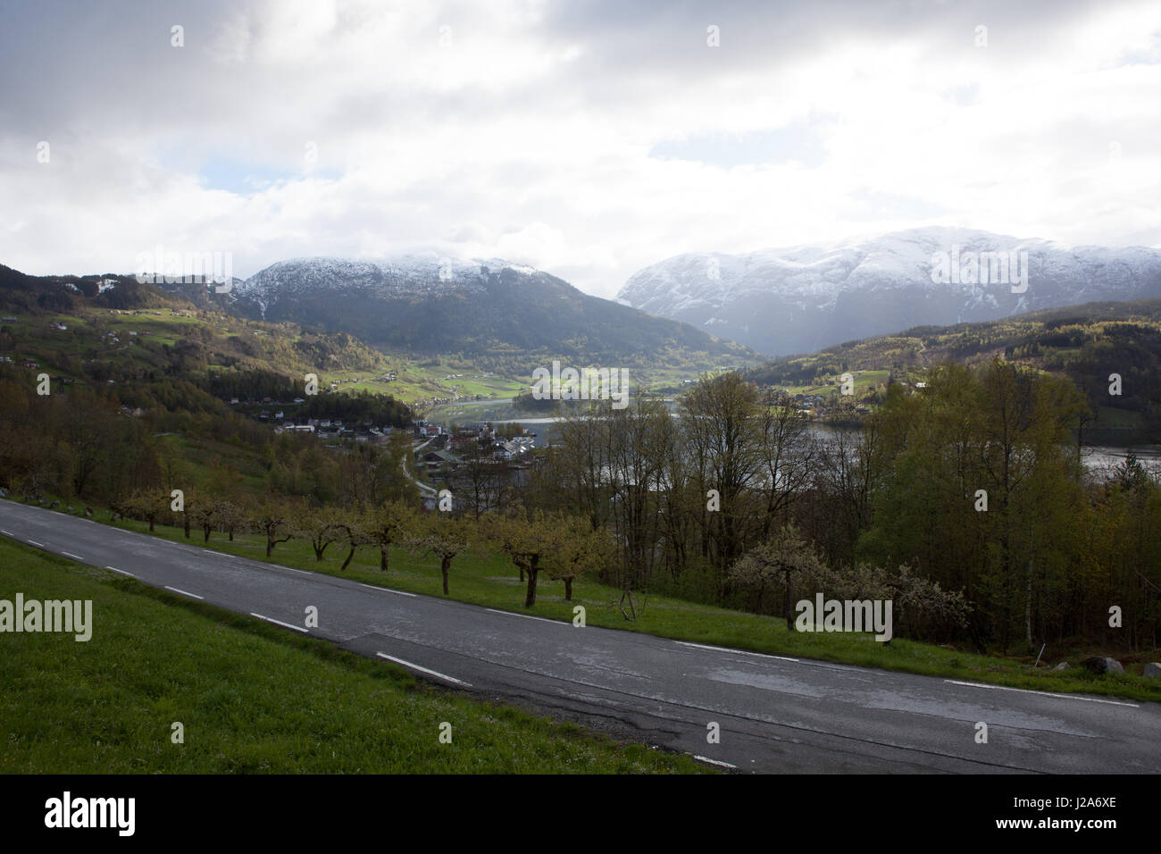 Early spring in a small rural area in western Norway Stock Photo - Alamy