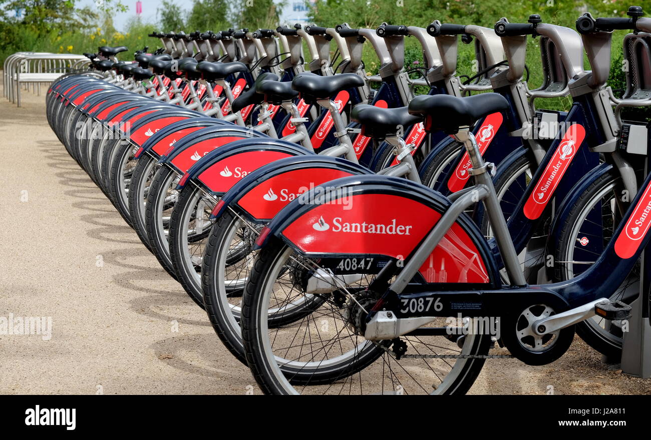 Santander public bicycle hire scheme bicycles, popularly known as Boris ...