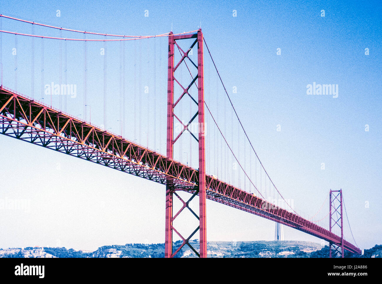 The 25 de Abril Bridge is a suspension bridge connecting the city of ...