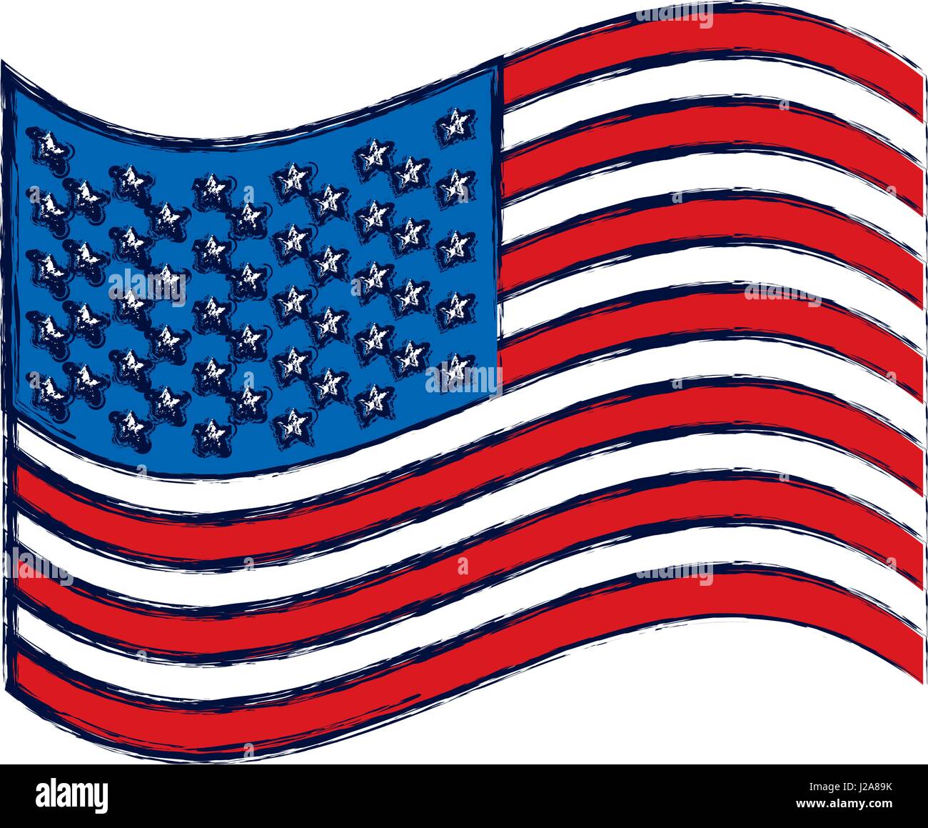 Waving Flag Silhouette