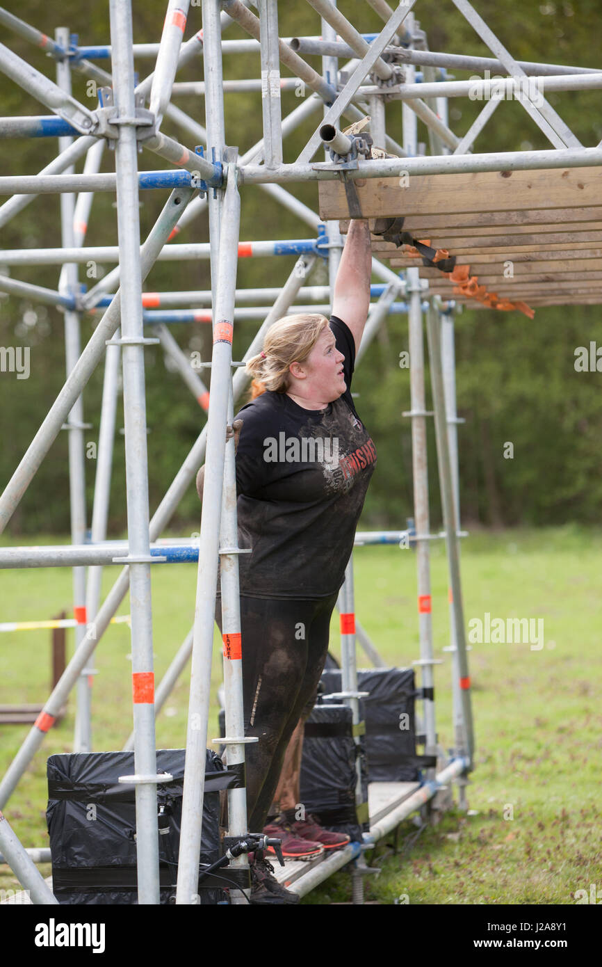 Editorial picture of contestants of the Strong Viking run obstacle race ...