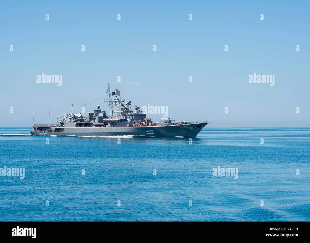 The Ukranian Navy Nerei Menzhinskiy-class frigate Hetman Sahaydachniy ...