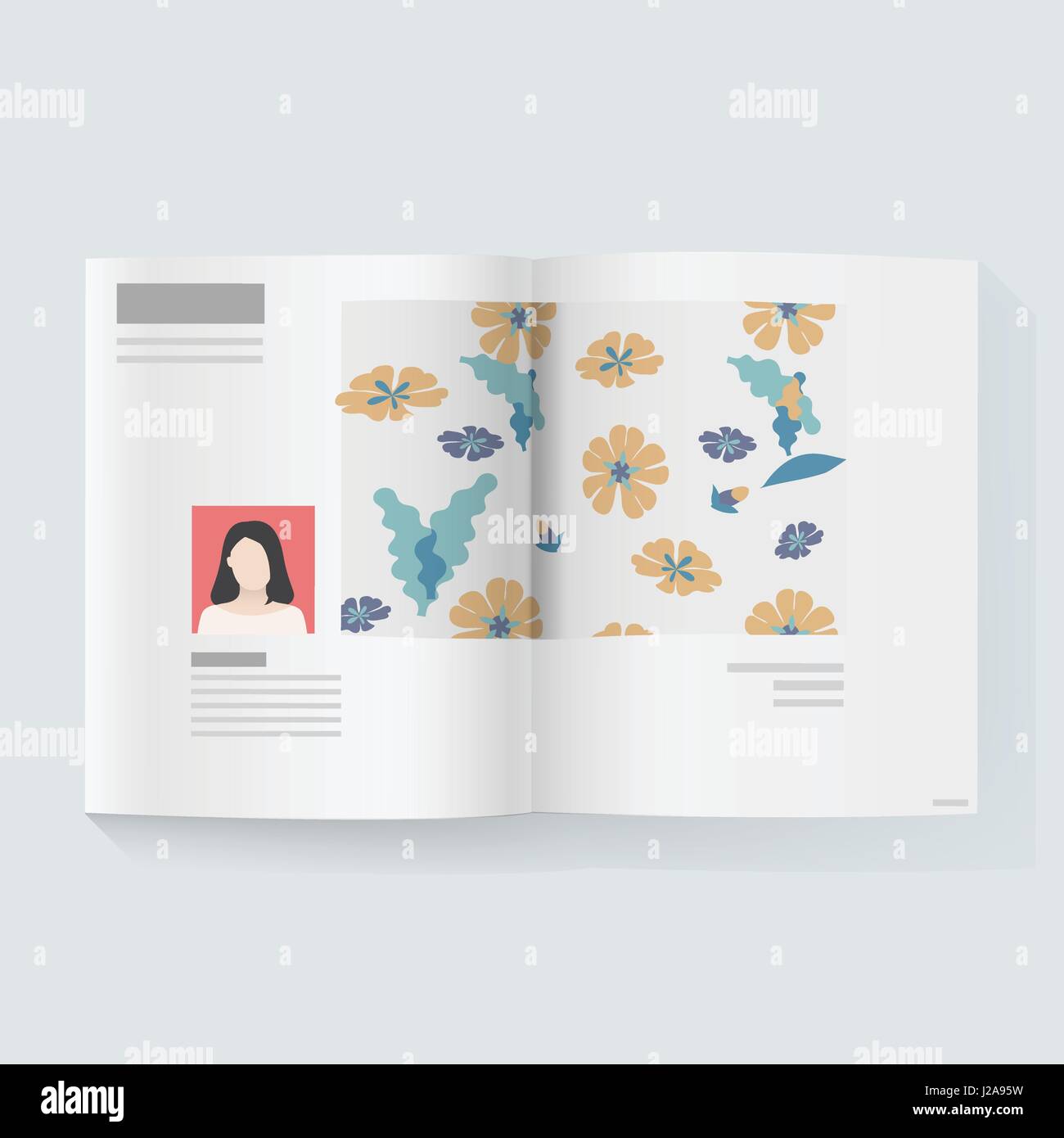 Magazine news article vector illustration Stock Vector Image & Art - Alamy