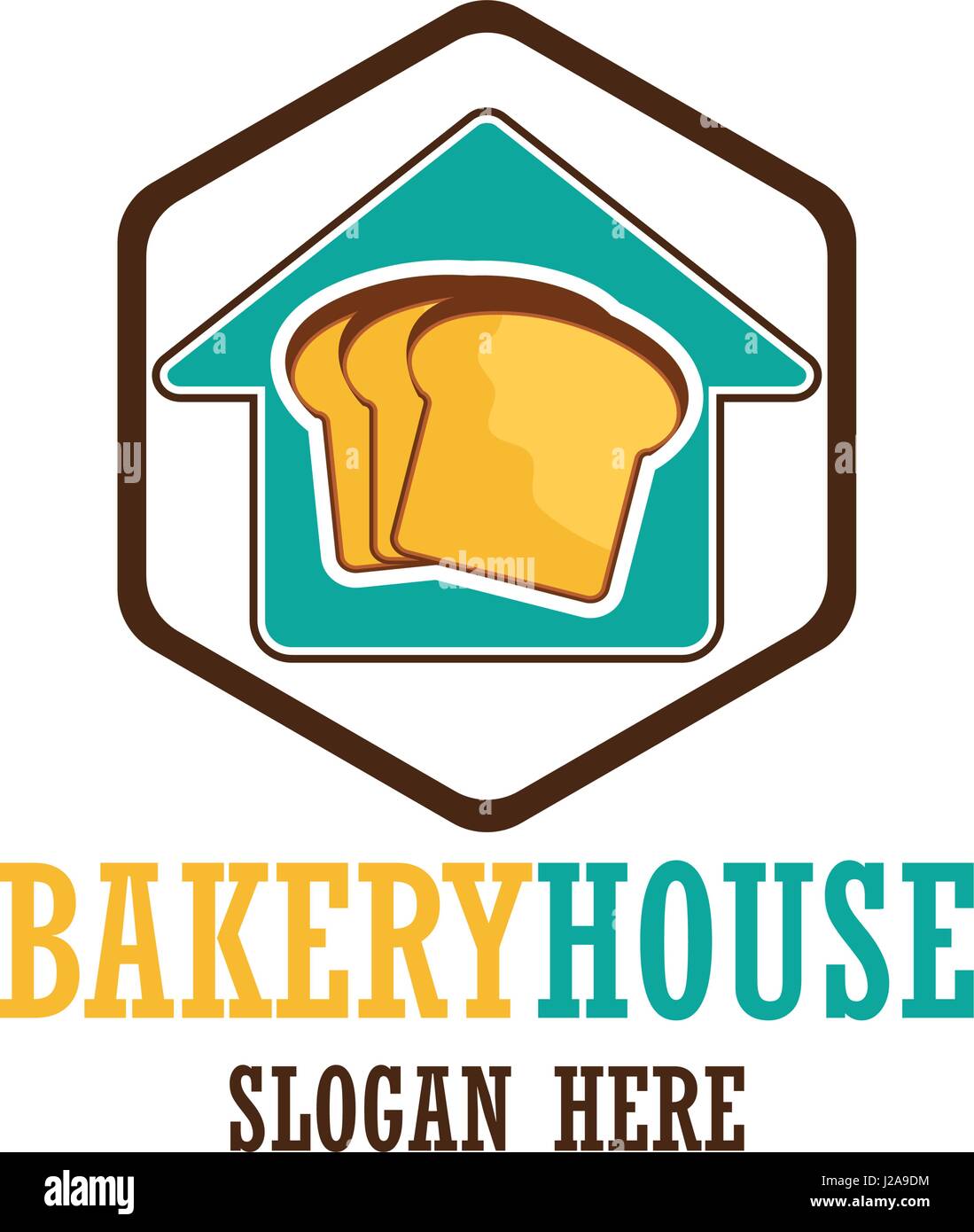 bakery logo with text space for your slogan / tagline, vector ...