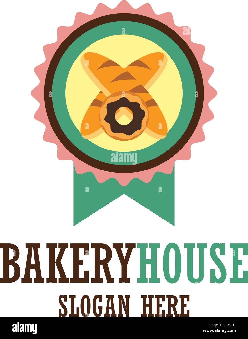 bakery logo with text space for your slogan / tagline, vector ...