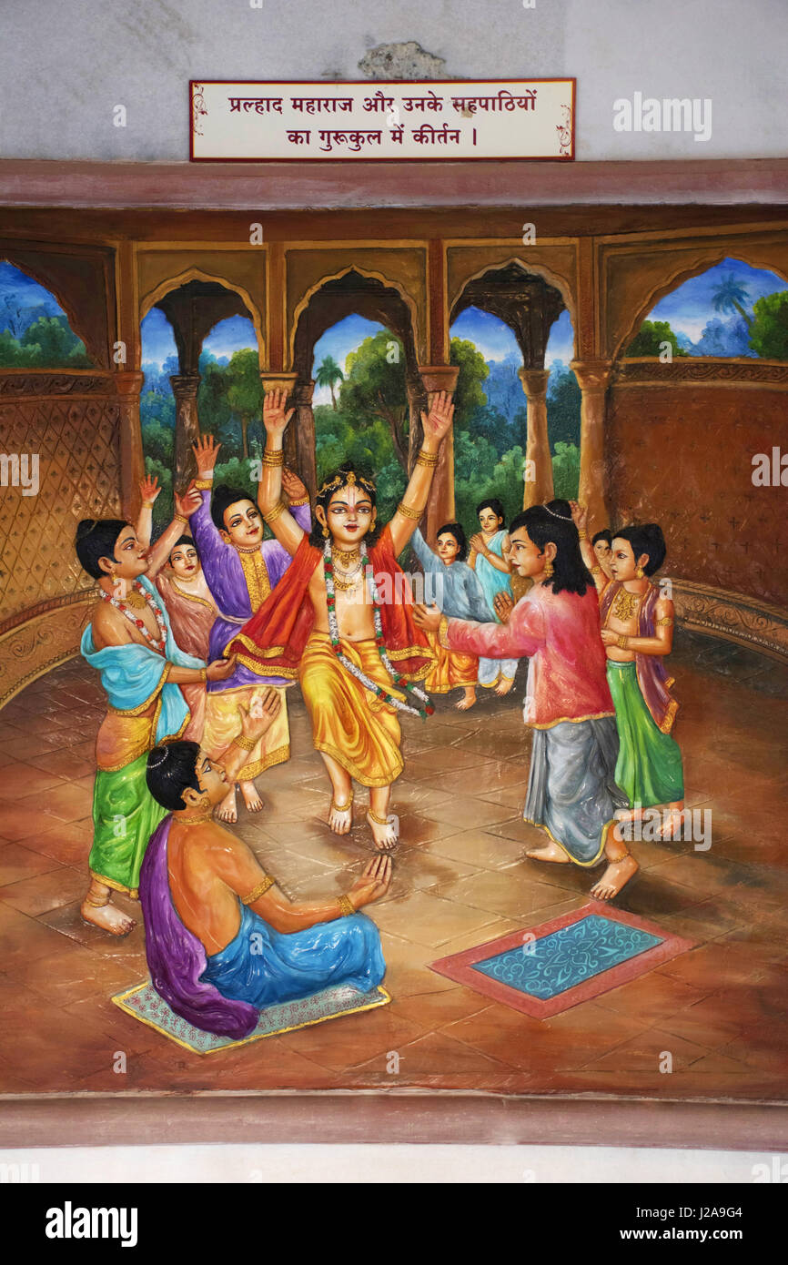 Painting of Pralhad Maharaj in gurukul with friends. ISKCON temple ...