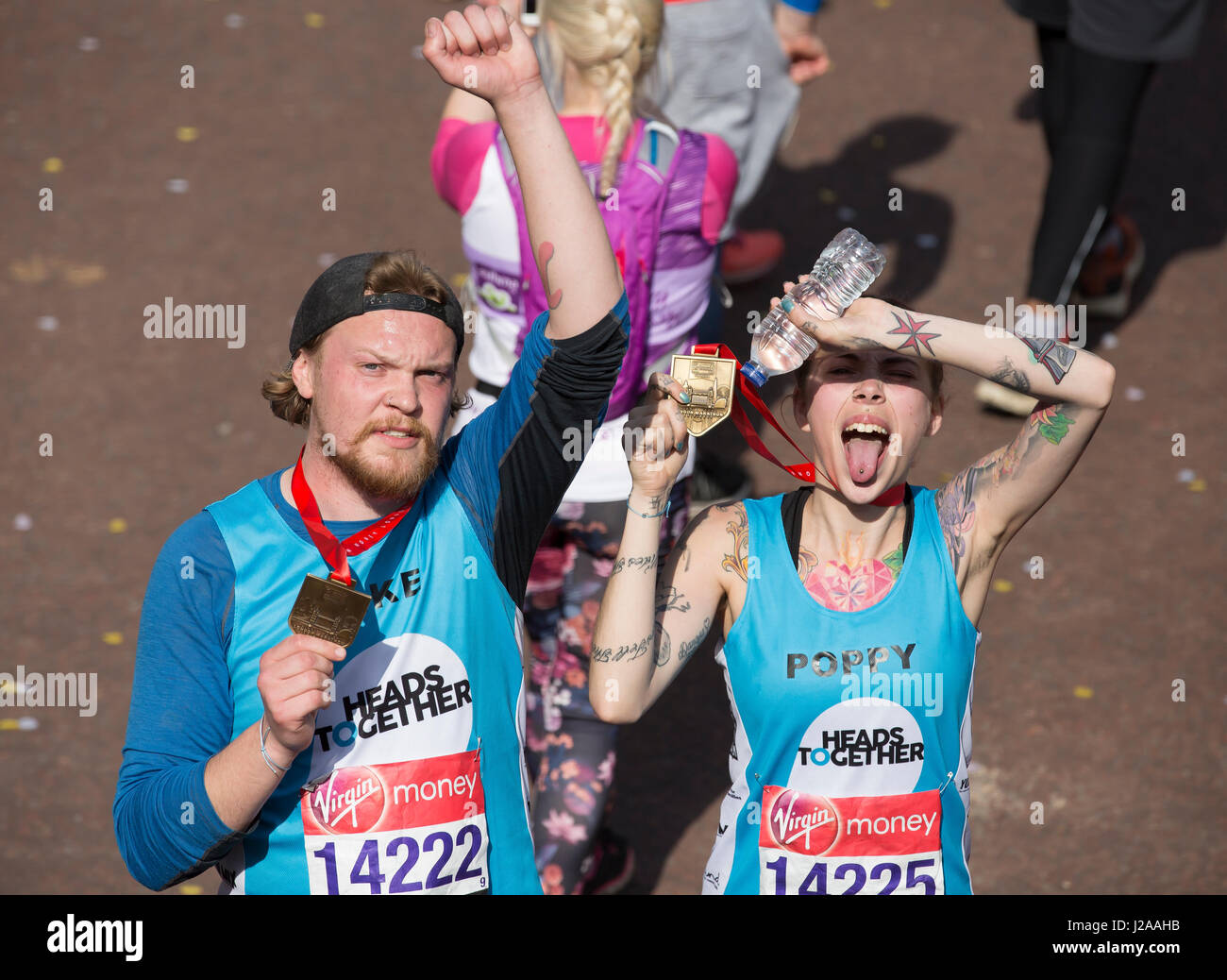 Poppy and Jake form the BBC tv series at the Virgin Money London ...