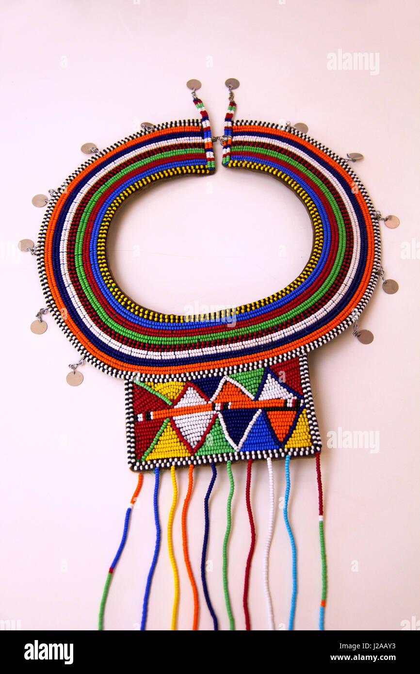 Africa, Kenya. Maasai Tribal Beads Stock Photo - Alamy
