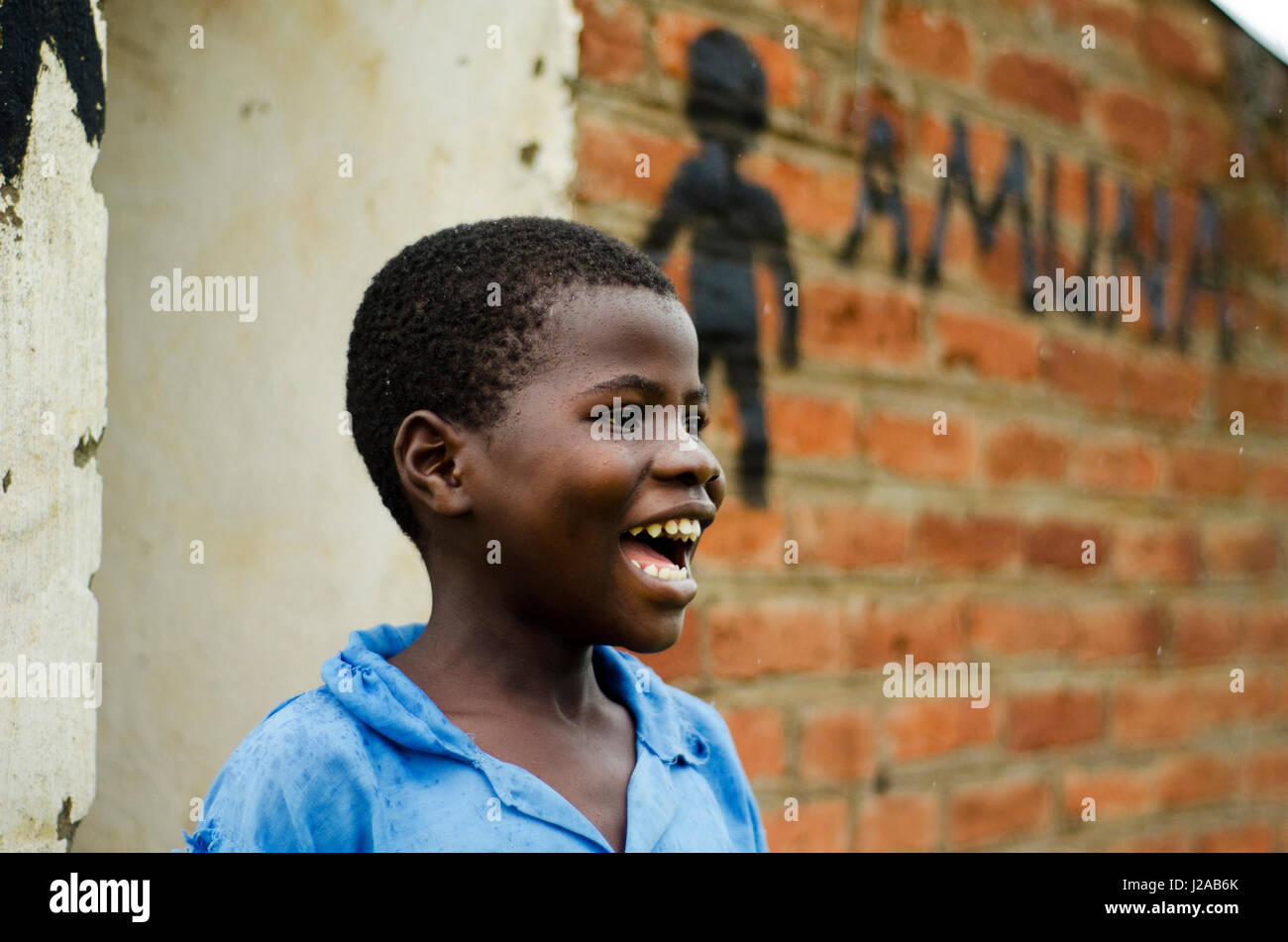 Malawi, Lilongwe, Chambwe Primary School, children using sanitary ...