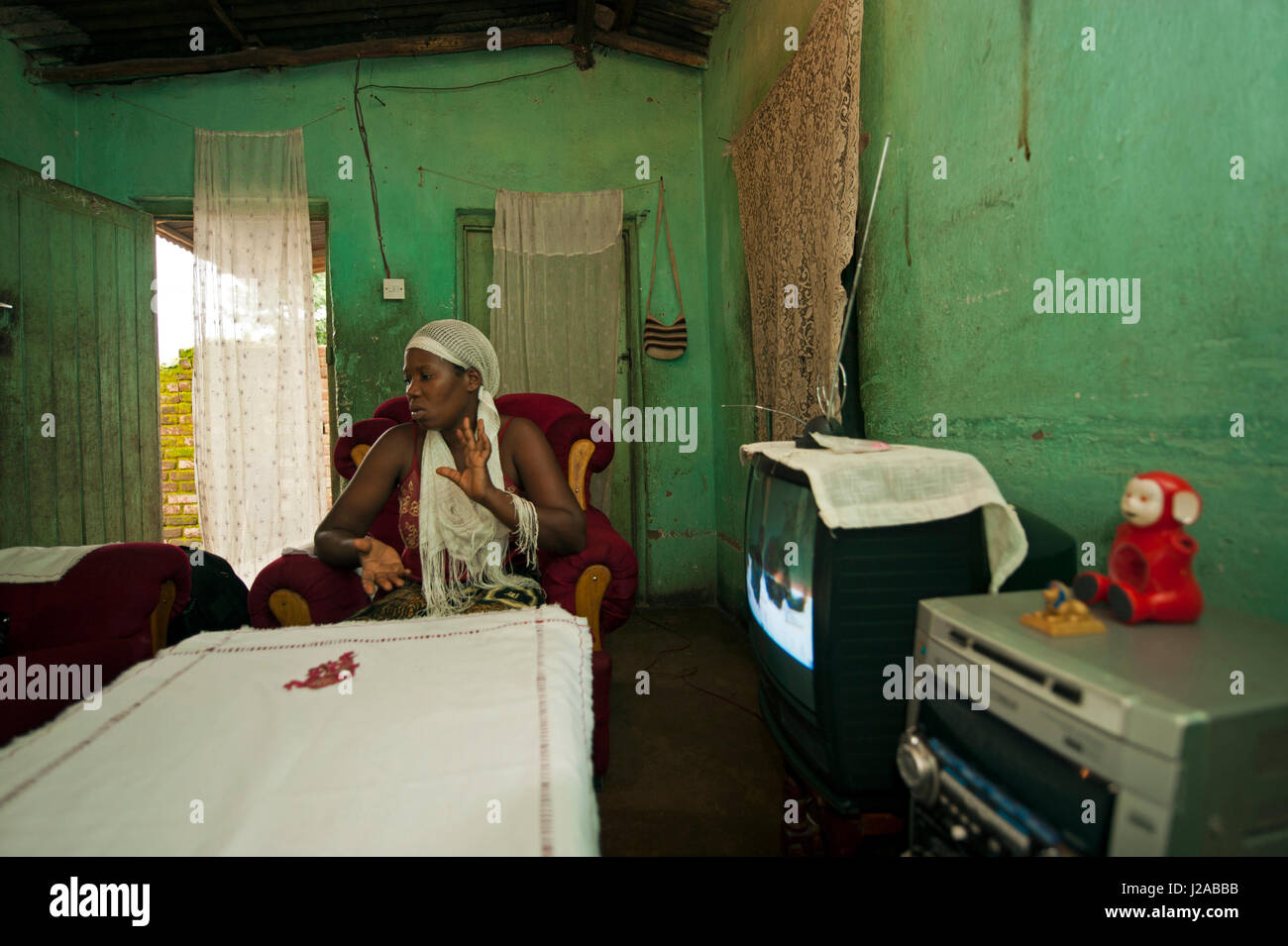 Malawi, Blantyre, Cecilia Ntilosanji, mother to a defiled girl explains ...