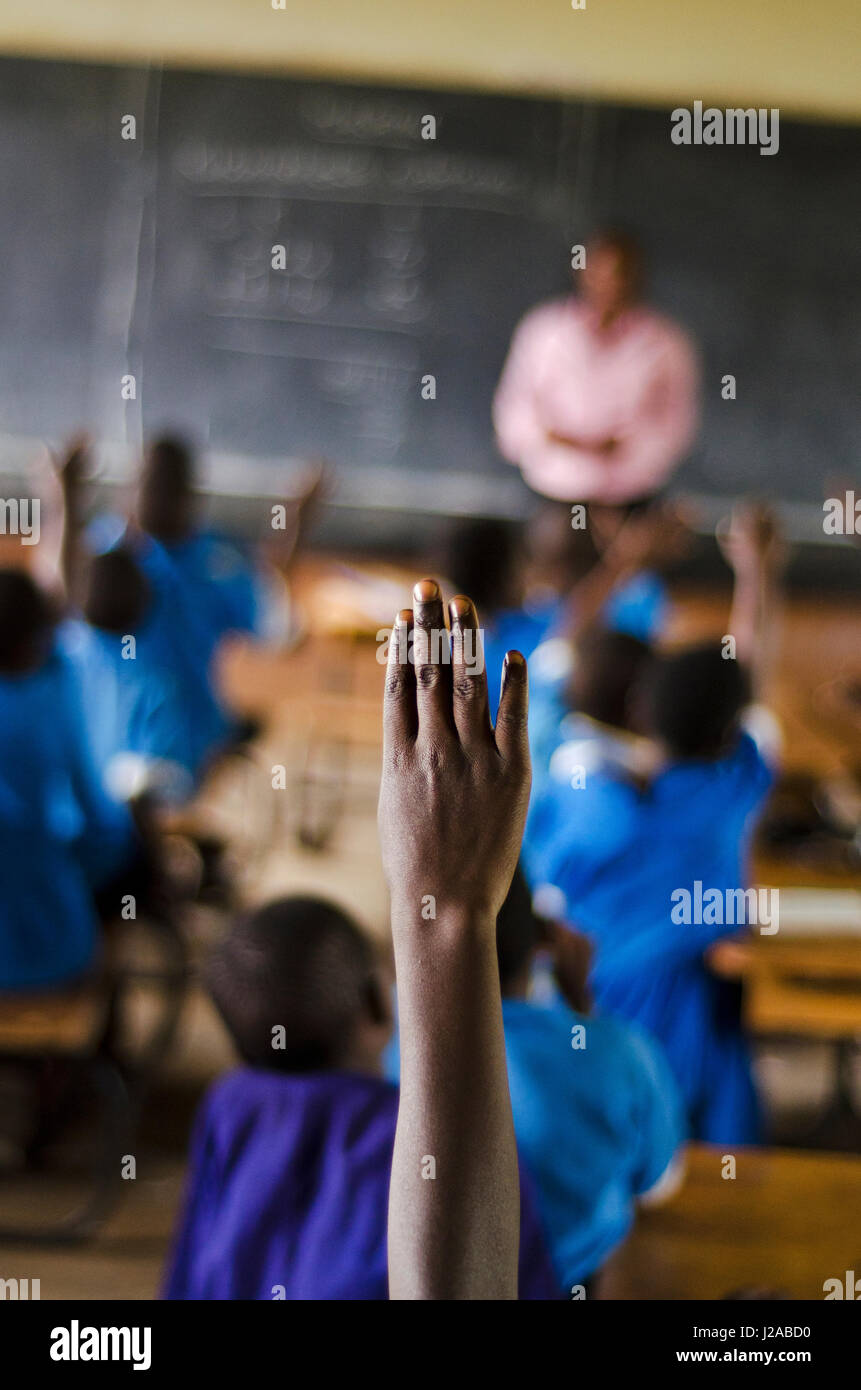 Malawi, Lilongwe, Chambwe Primary School, Pupils in the classroom ...