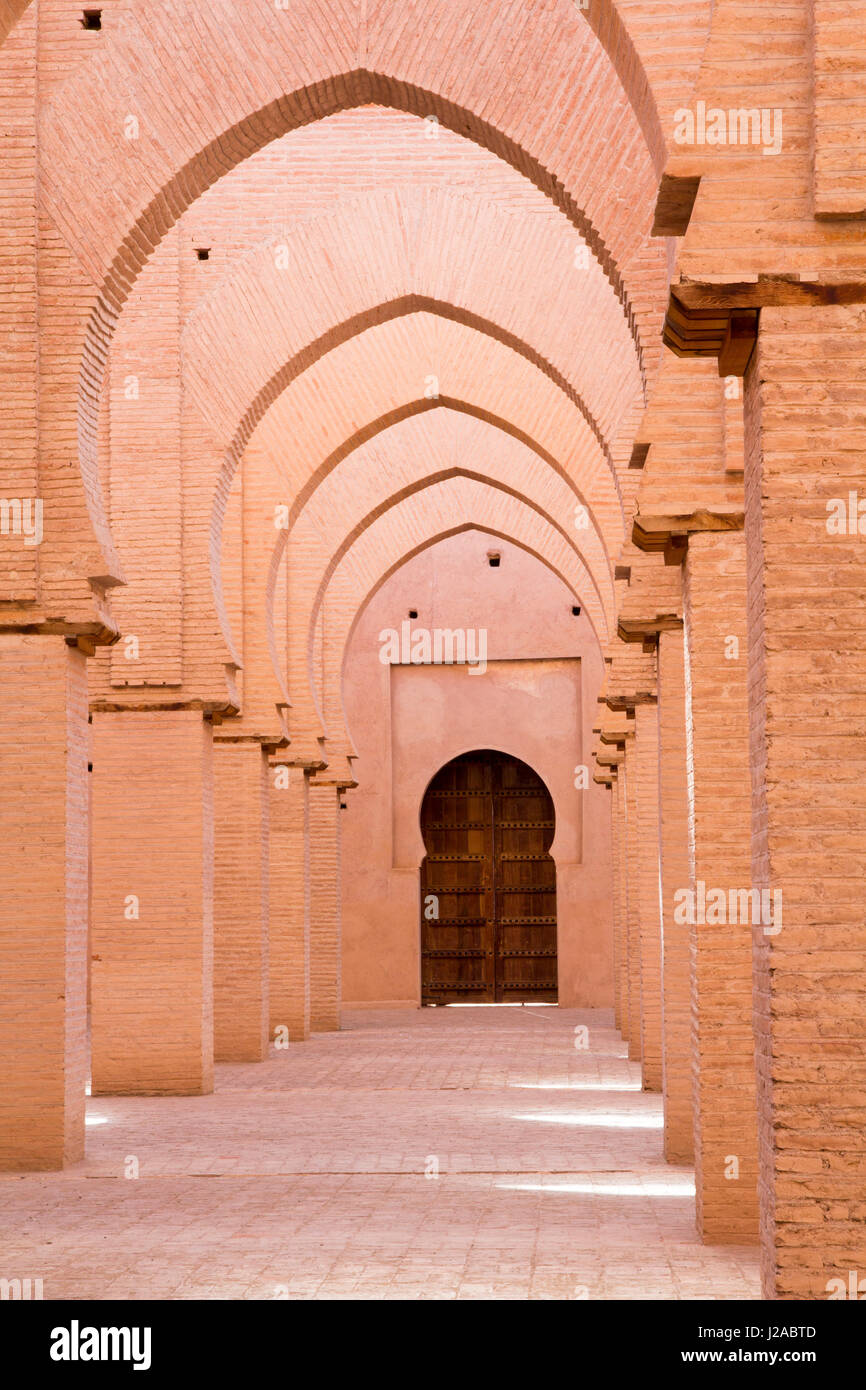 Morocco, Marrakech, Tinmal. The Great Mosque of Tinmal was constructed ...