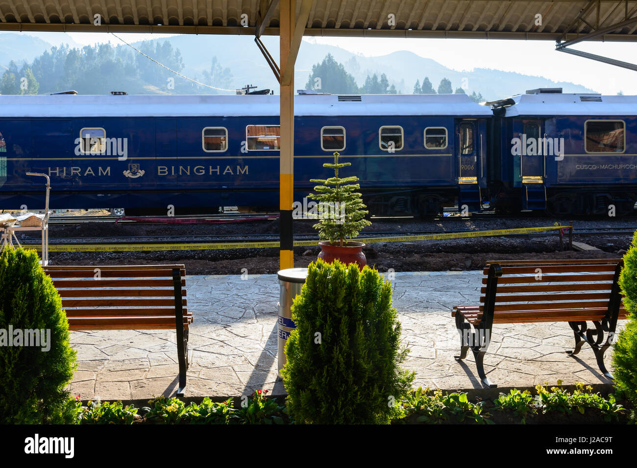 Peru, Cusco, At the station of Cusco the train starts to Macchu Picchu ...