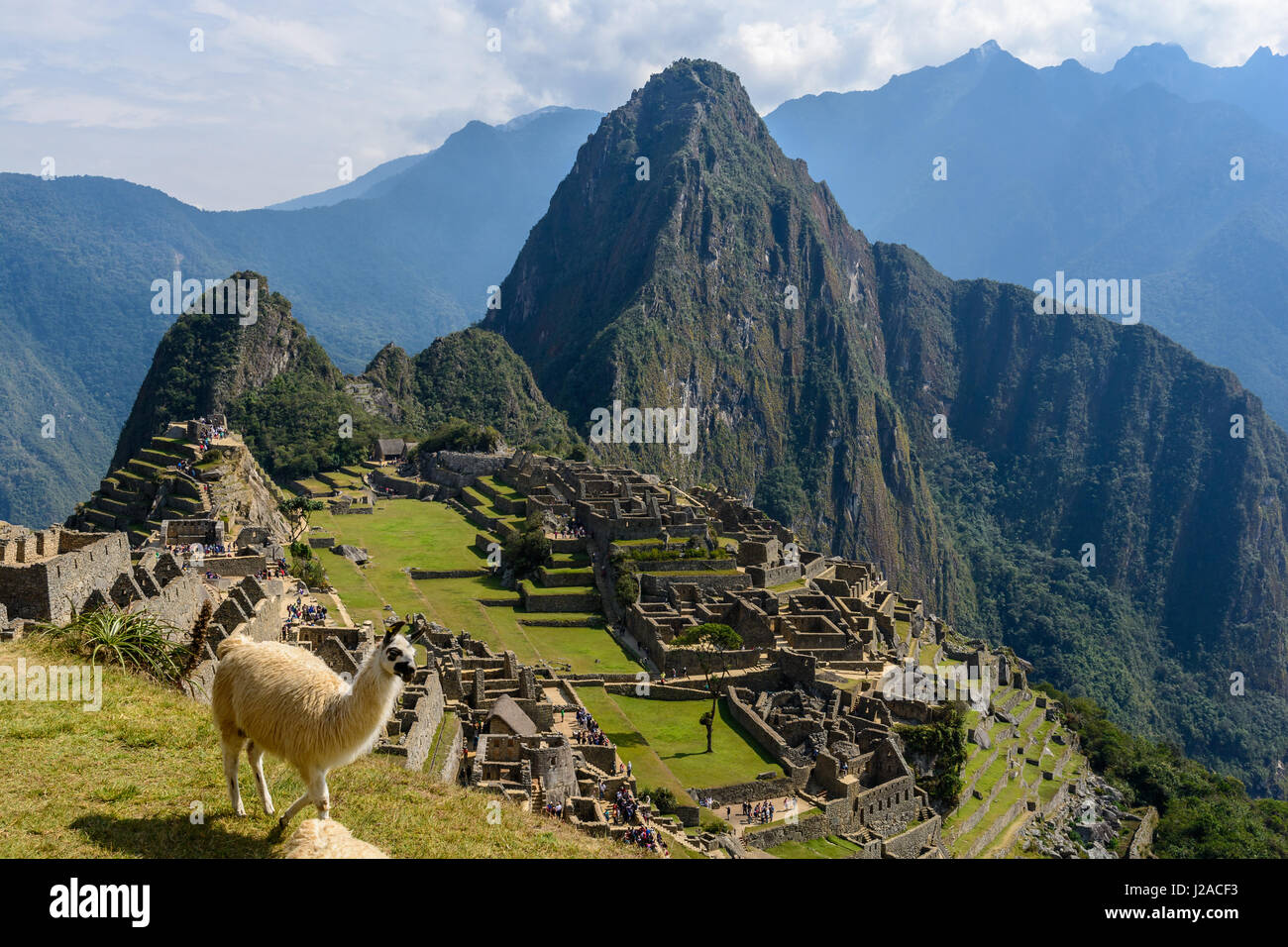 Peru, Cusco, Urubamba, Machu Picchu is a UNESCO world heritage site ...