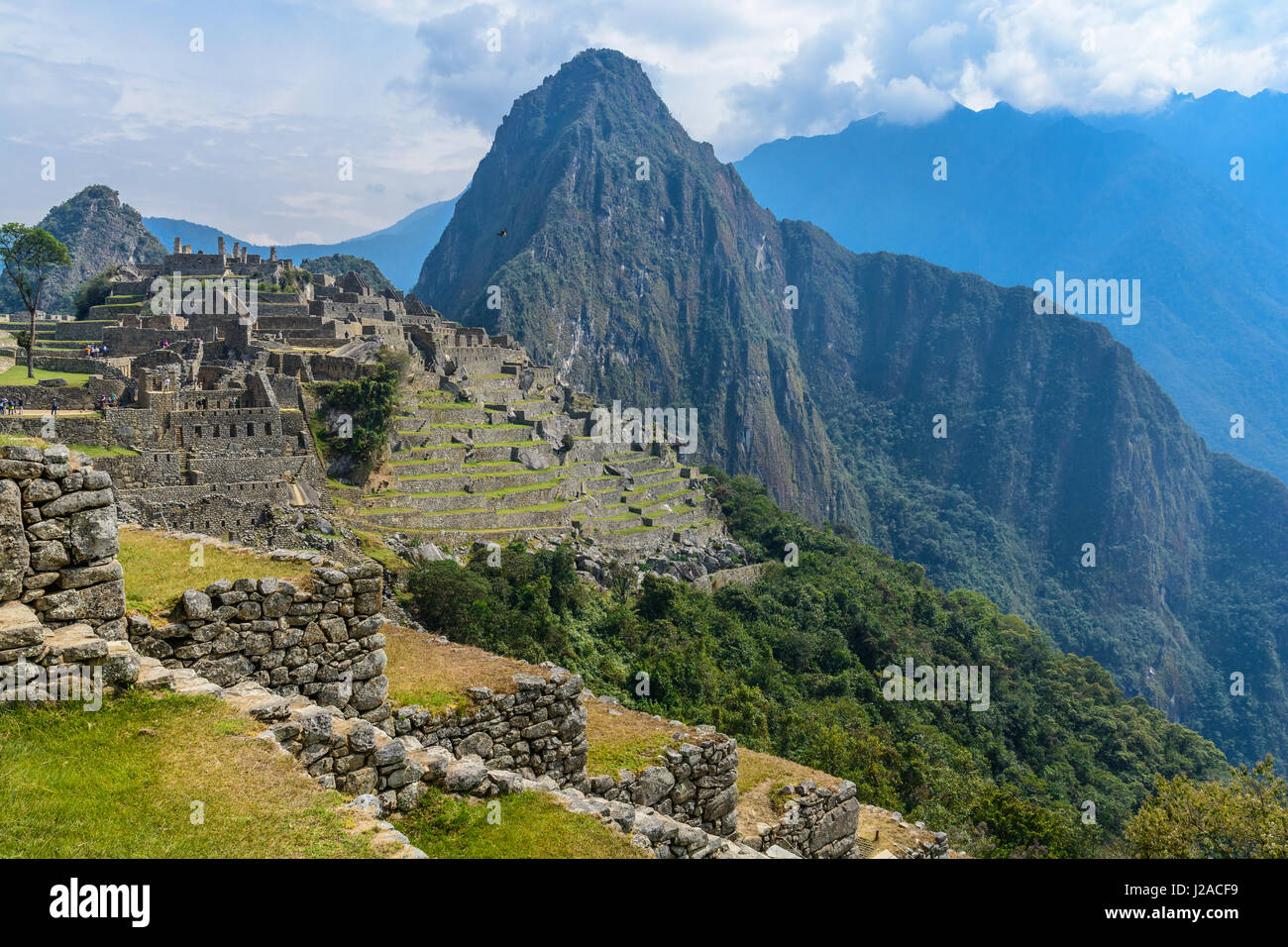 Peru, Cusco, Urubamba, Machu Picchu is a UNESCO world heritage site ...