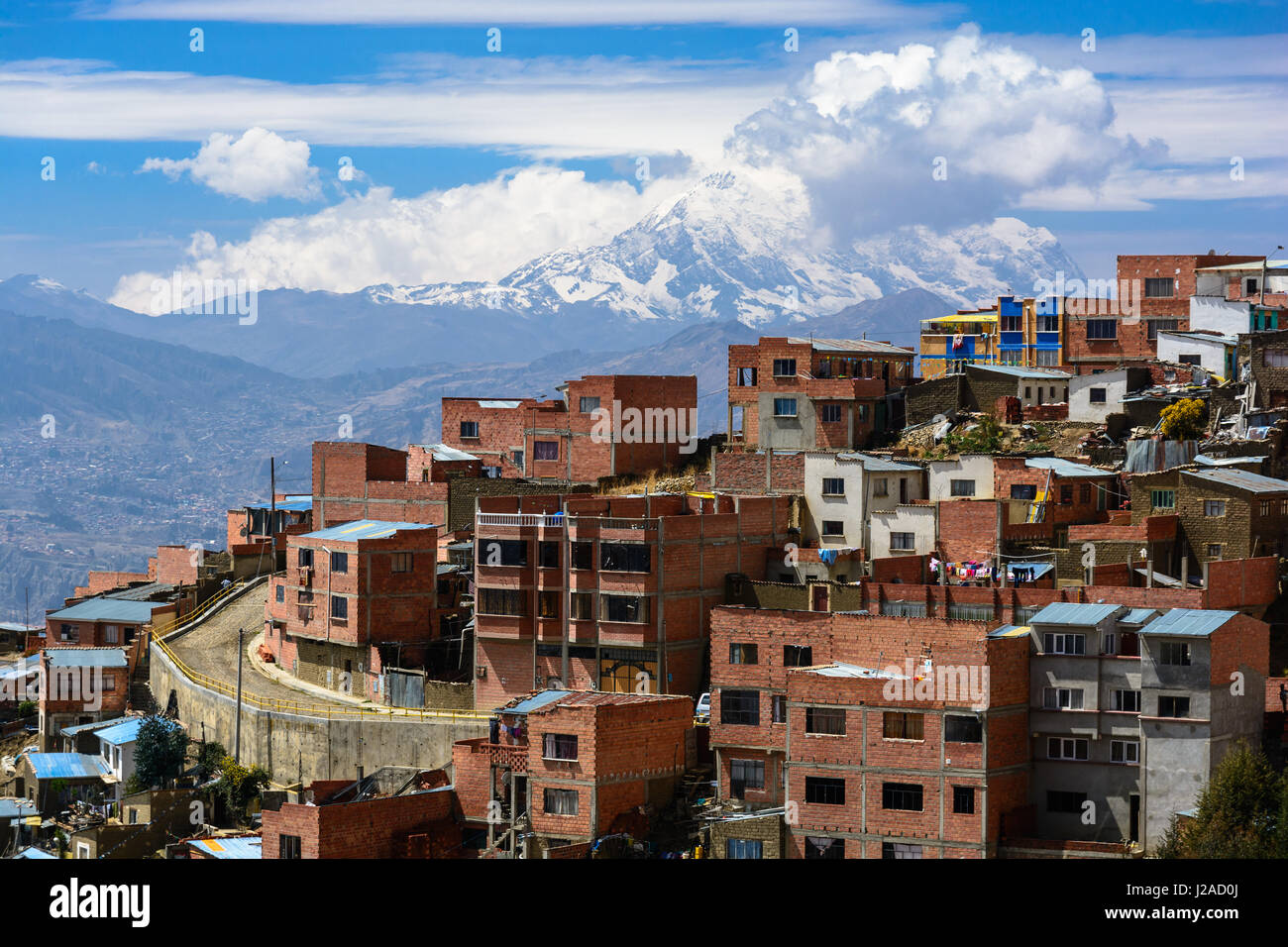 Bolivia, Departamento de La Paz, El Alto, the "poor city", located at ...