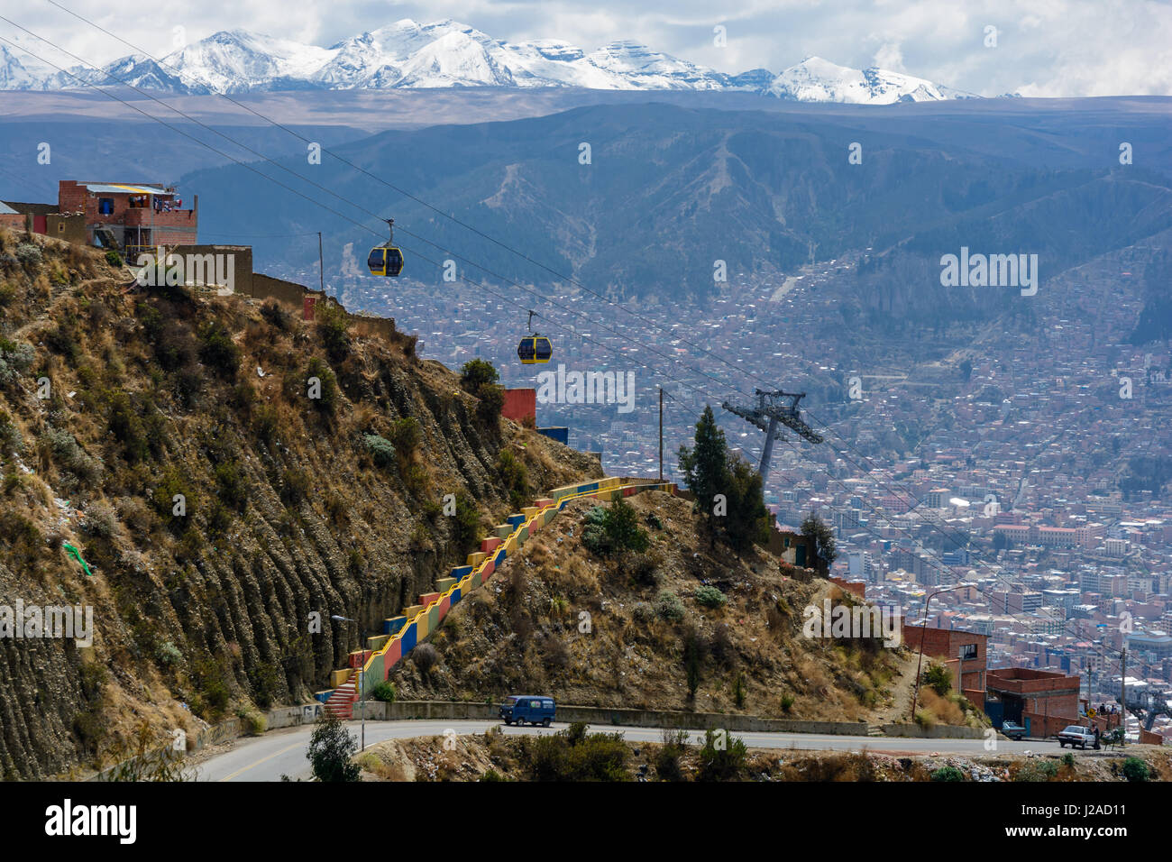 Bolivia, Departamento de La Paz, El Alto, the "poor city", located at ...