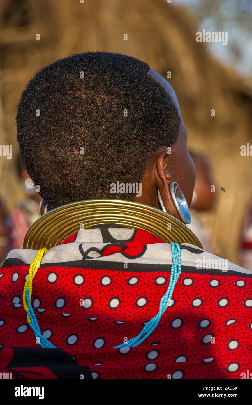 Africa, Tanzania, girl wearing traditional clothing Stock Photo - Alamy