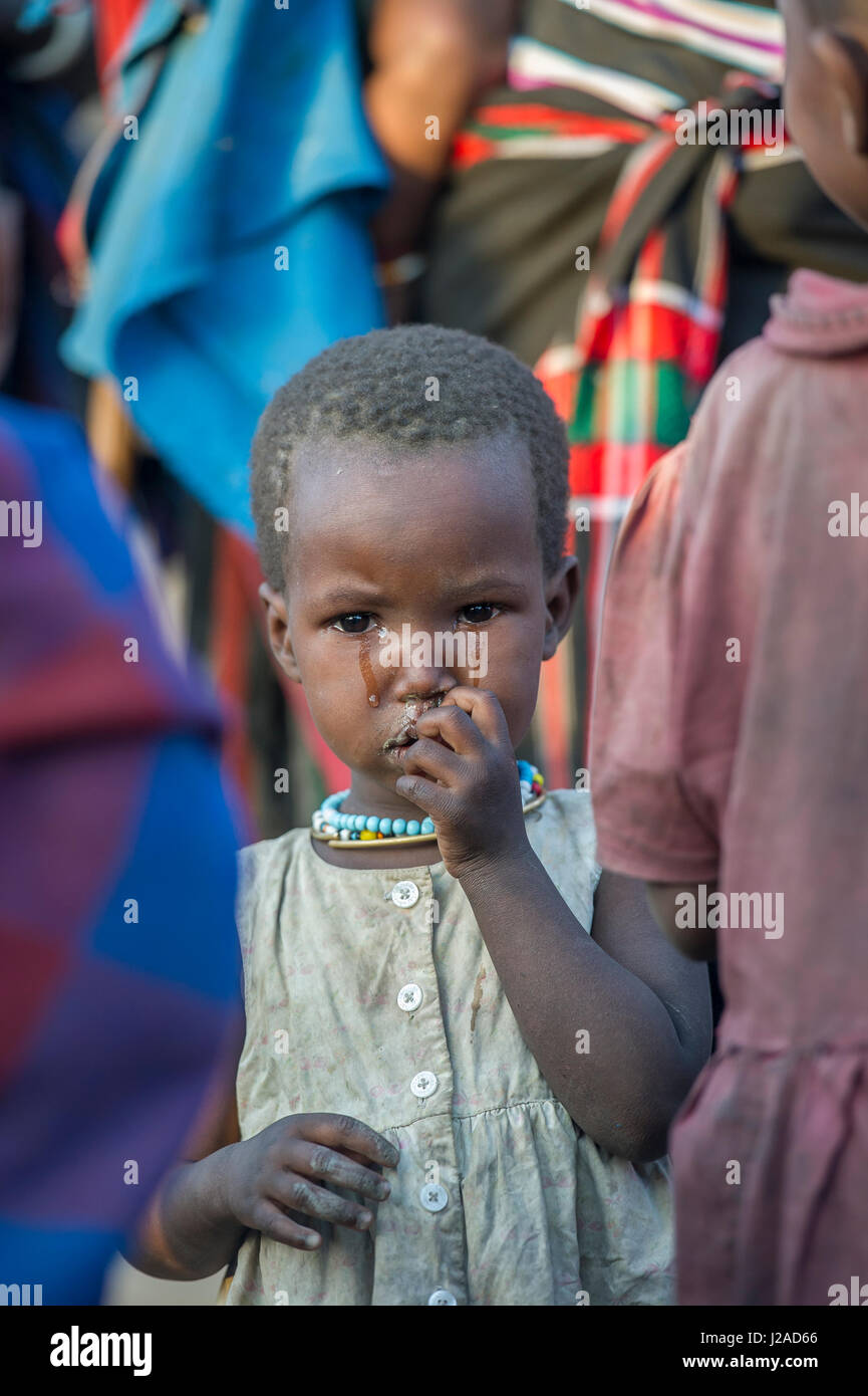Africa, Tanzania, girl crying Stock Photo - Alamy