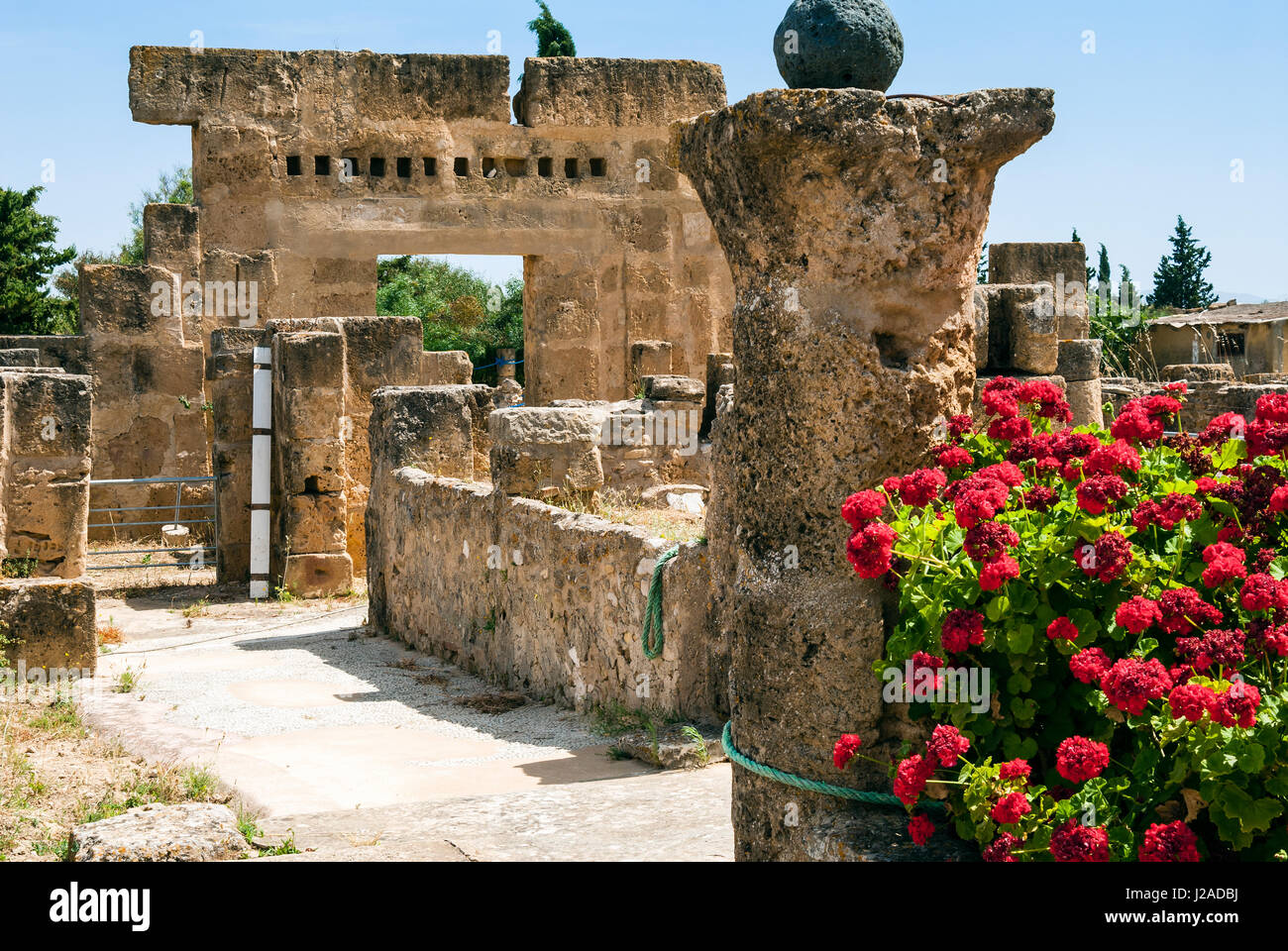 Waterfall House, Utica Punic and Roman archaeological site, Tunisia ...