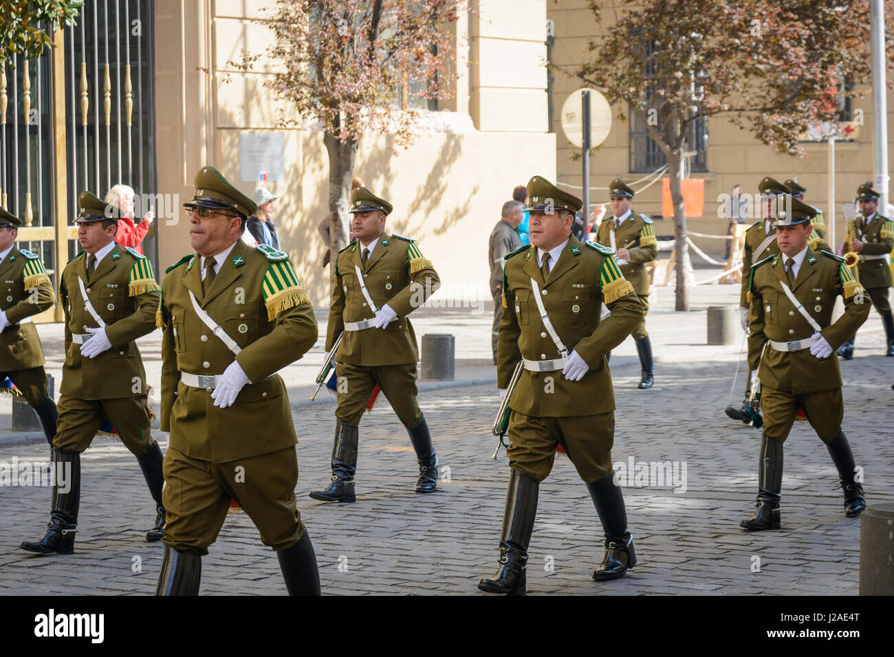 Military parade chile hi-res stock photography and images - Alamy