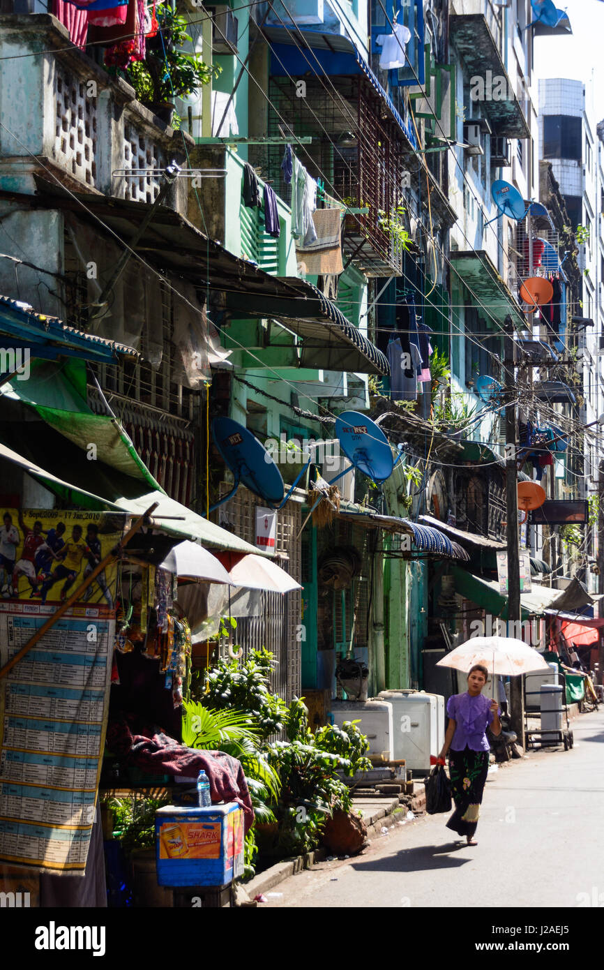 Myanmar (Burma), Yangon Region, Yangon, Street Scenes Stock Photo - Alamy