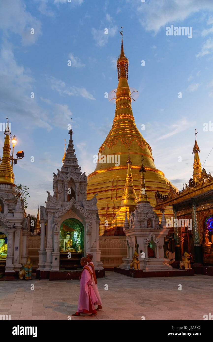 Myanmar (Burma), Yangon Region, Yangon, Shwedagon Pagoda Stock Photo ...