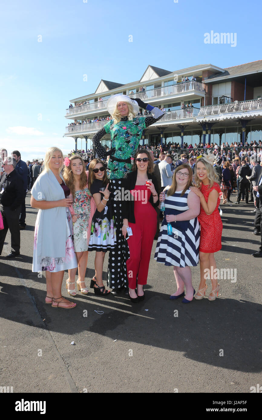 Scottish Grand National , Ayr Racecourse.April 207, A group of women ...