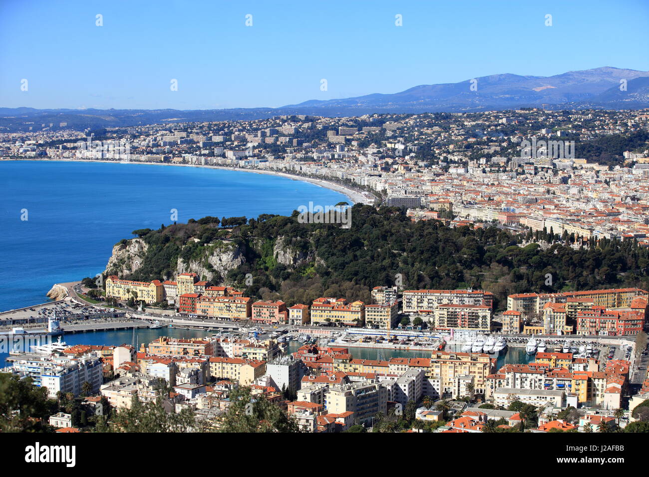 Nice, colline du chateau, vue generale, Alpes-Maritimes, 06, Cote d ...