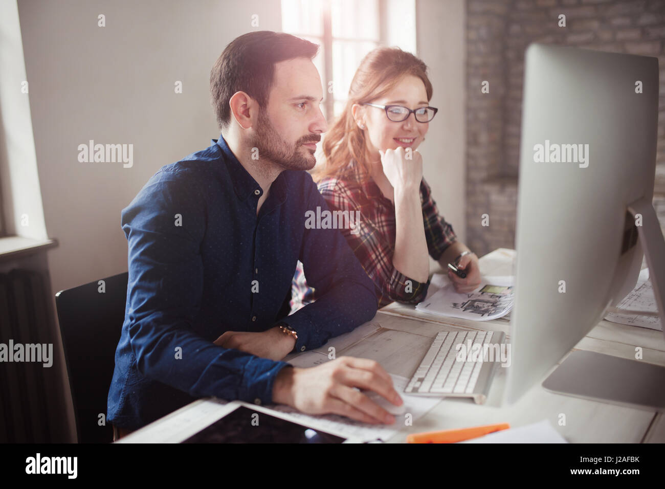 Software engineers working on project and programming in company Stock Photo - Alamy