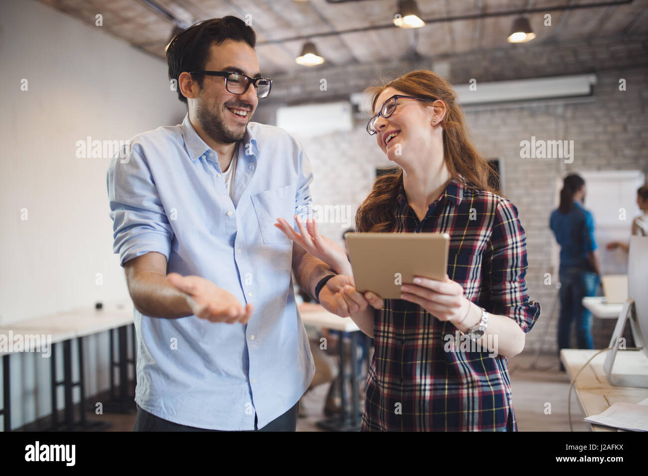 Sharing new ideas hi-res stock photography and images - Alamy