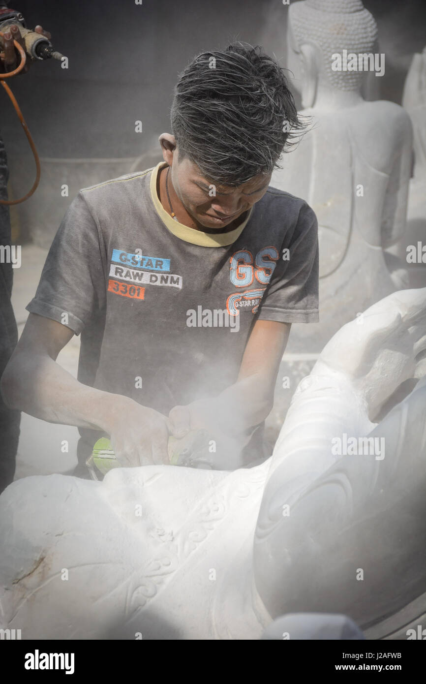 Myanmar burma young man working hi-res stock photography and images - Alamy