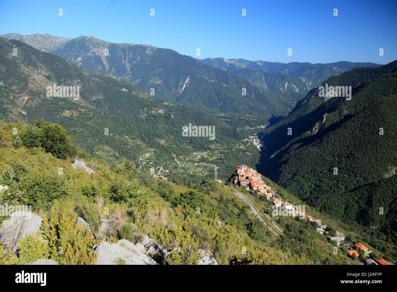 Venanson, Alpes Maritimes, Mercantour National Park, Vesubie valley ...